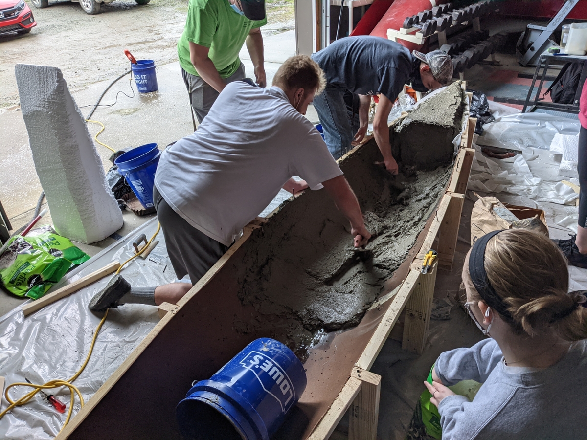 Engineering Students Embark on Creating Concrete Canoe | Latrobe, PA ...